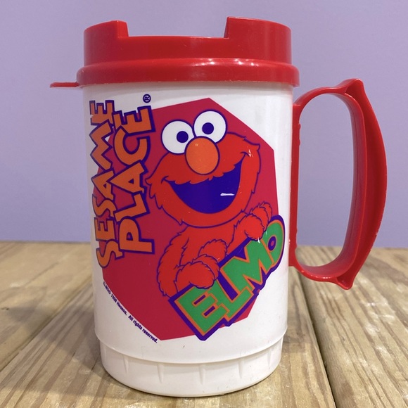 Vintage | Dining | Vintage 998 Sesame Street Elmo Mug Kids Sesame Place ...